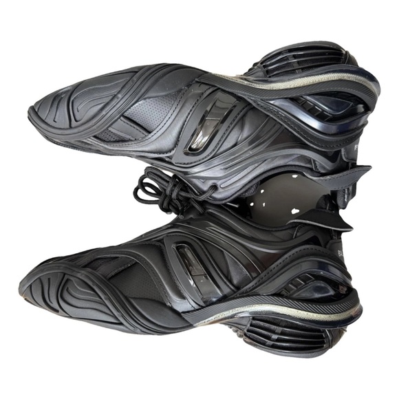 Shoes | Balenciaga Tyrex Logoprint Rubber Mesh And Faux Leather ...